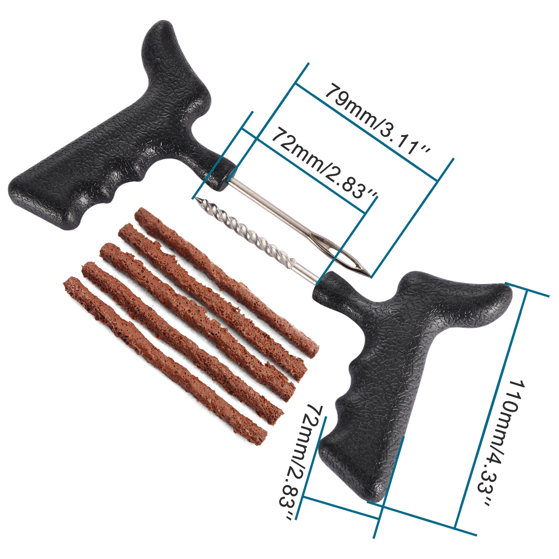 Tire Repair Kit with T-Handle Tools for Car Motorcycle ATV – GOOFIT Moto